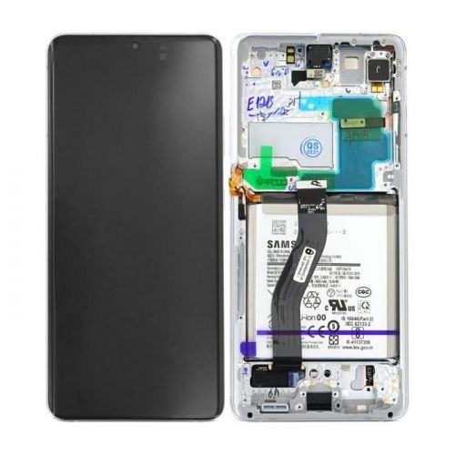 Samsung S21 Ultra 5G G998 lcd touch screen okvir Orig EU NOVO Srebrni