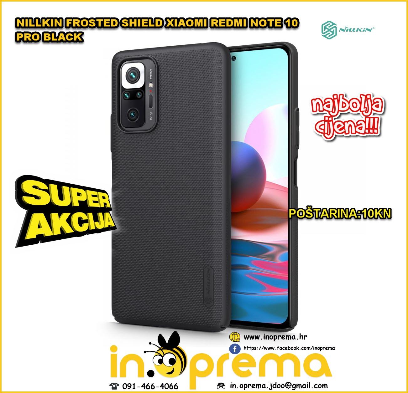XIAOMI REDMI NOTE 10 PRO ZASTITA MASKICA MASKA FUTROLA TORBICA NILLKIN