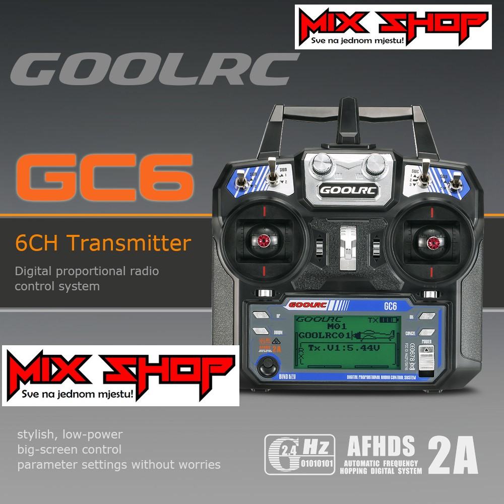 RC Stanica GoolRC 2.4G Daljinski upravljač Transmitter Receiver NOVO