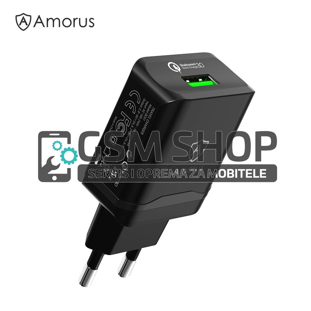 Kućni punjač adapter Quick charge 3.0 s Type-C kabelom brzo punjenje