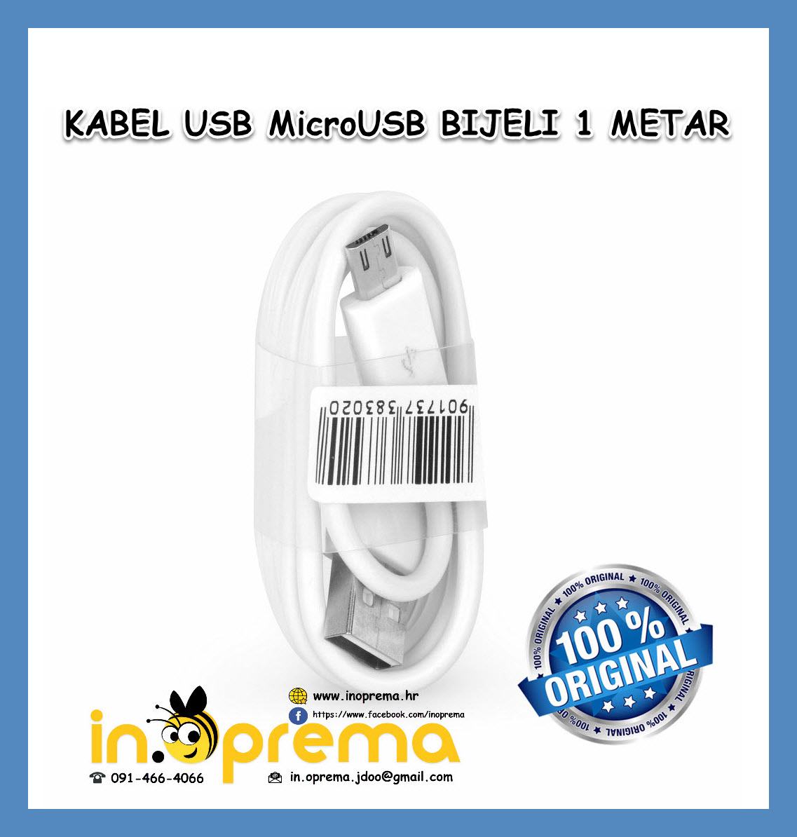 SAMSUNG PUNJAC ORGINAL USB KABEL MICRO USB HTC NOKIA HUAWEI KABEL