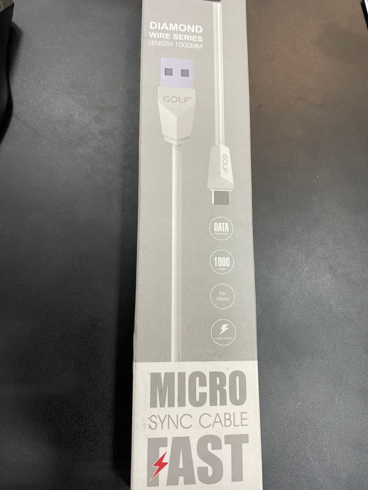 DATA KABEL GOLF MICRO USB BIJELI,NOVO,RAČUN!