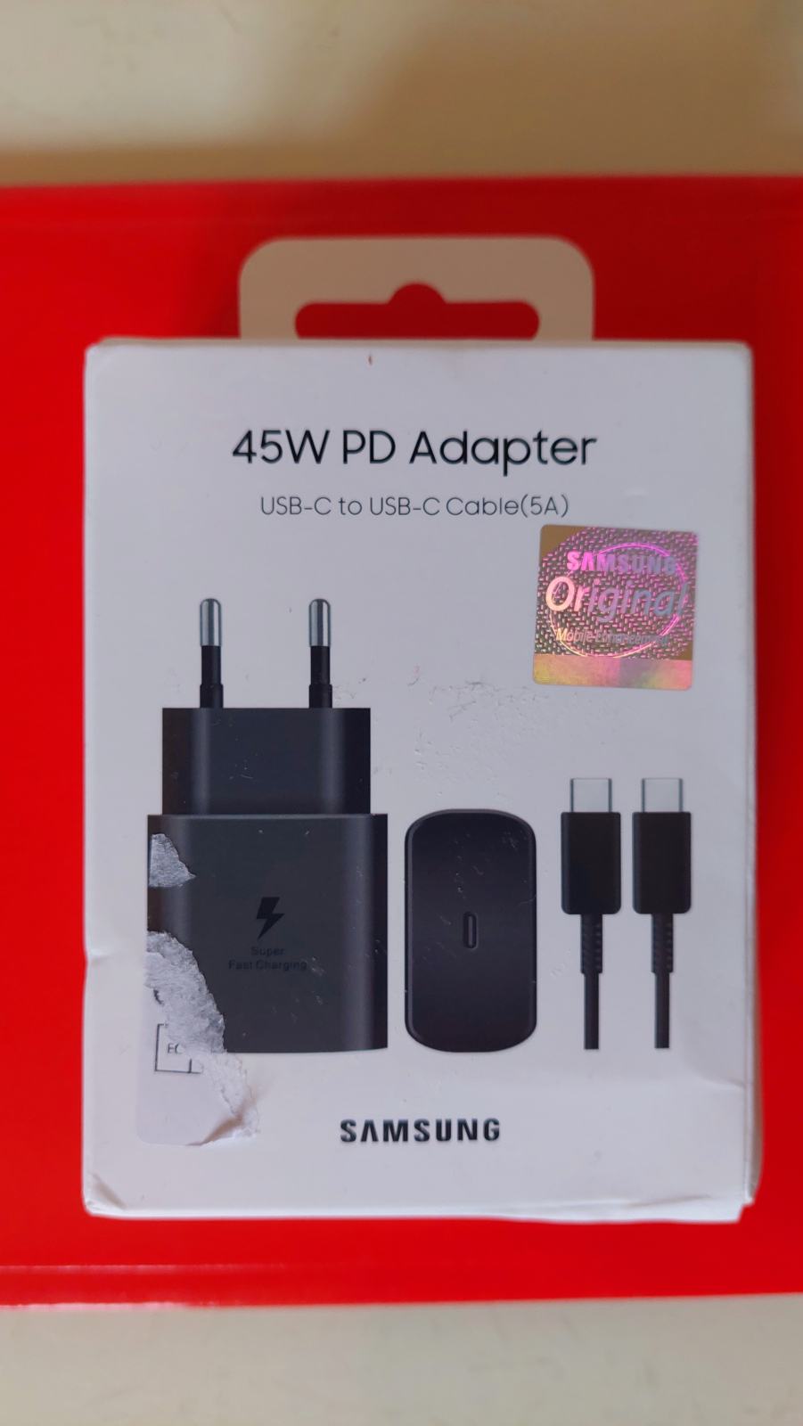 Samsung 45 W, Super Brzi punjač i kabel tip C