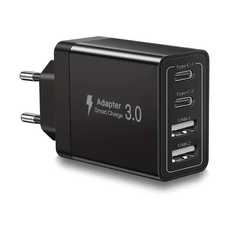 USB adapter za punjenje,4 priključka s pametnom tehnologijom punjenja