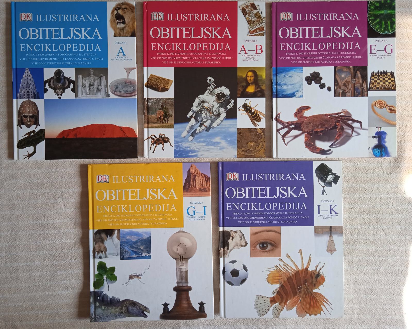 ILUSTRIRANA OBITELJSKA ENCIKLOPEDIJA 1,2,4,5,6