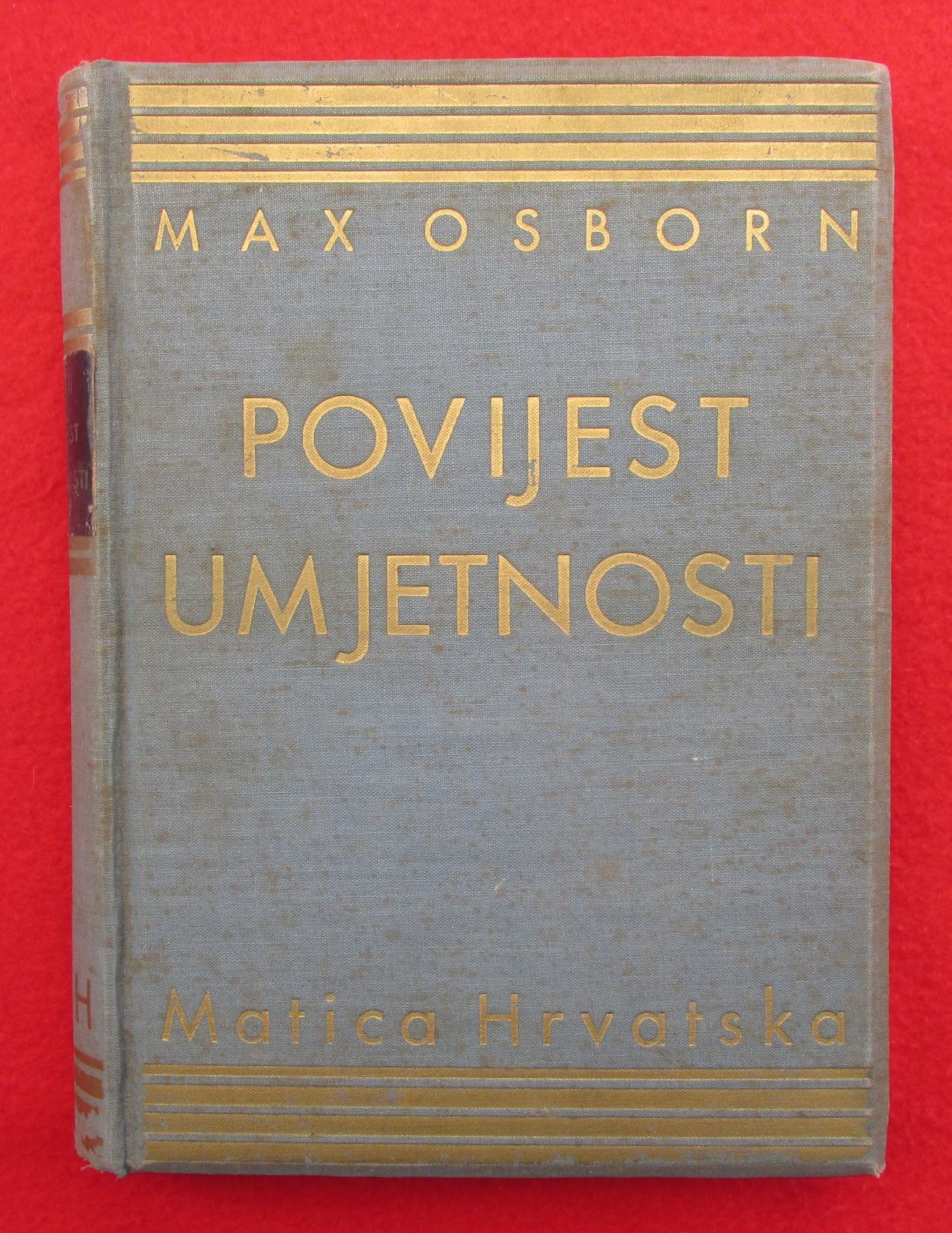MAX OSBORN - POVIJEST UMJETNOSTI, 1934.