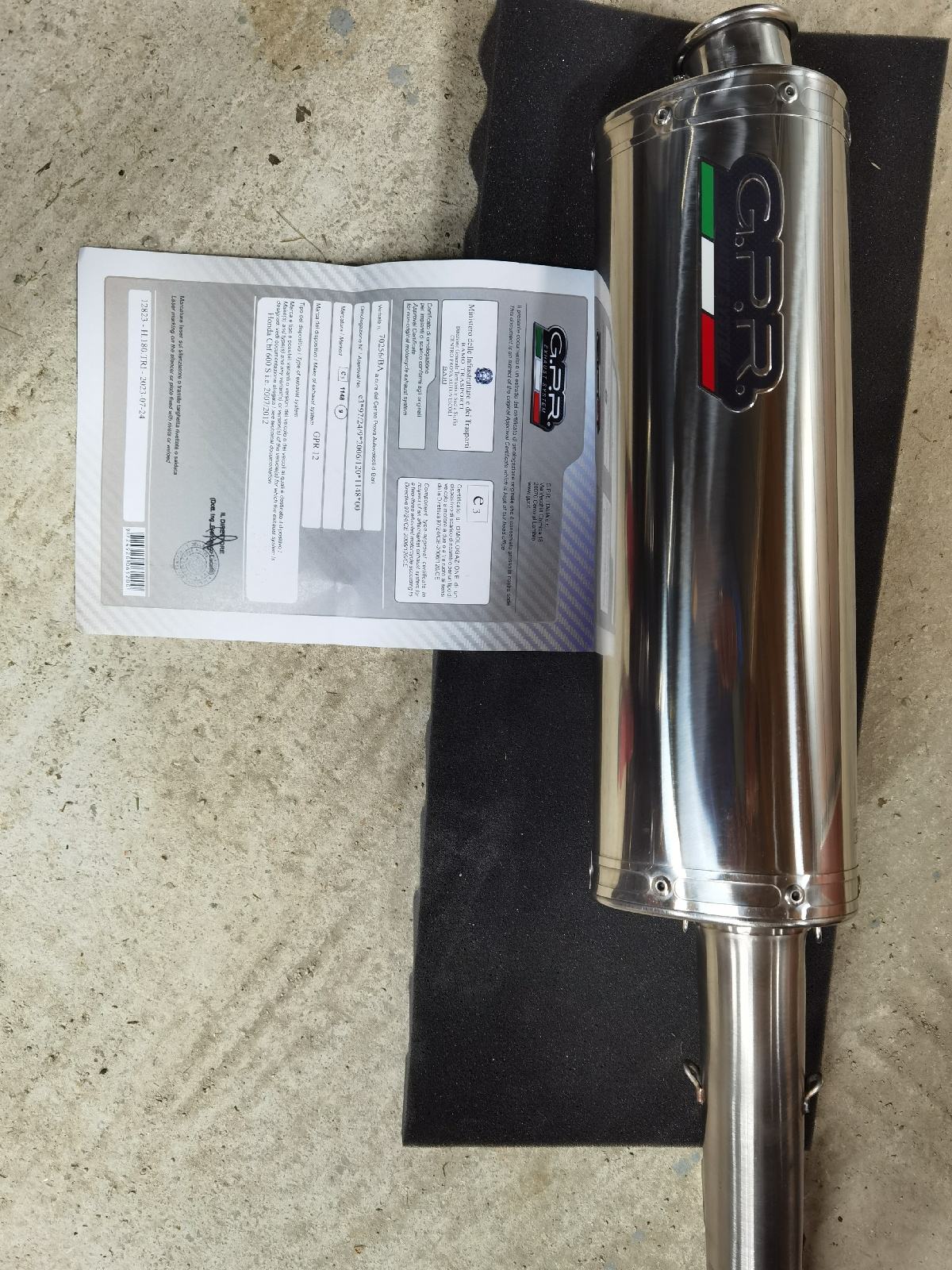 Honda CBF 600 GPR auspuh