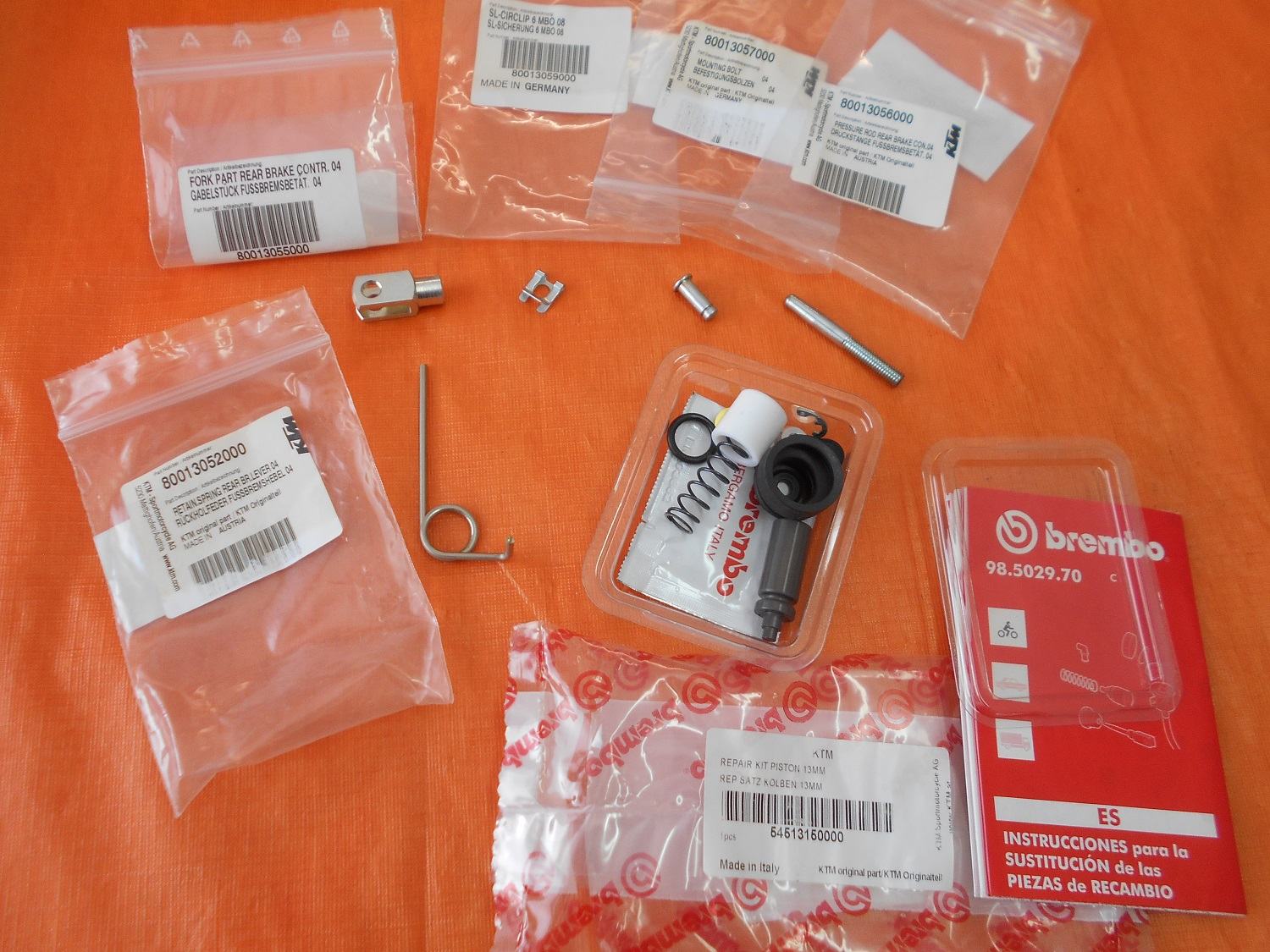 Klip pumpe stražnje kočnice+potisna poluga HUSABERG FE-FS 04-08