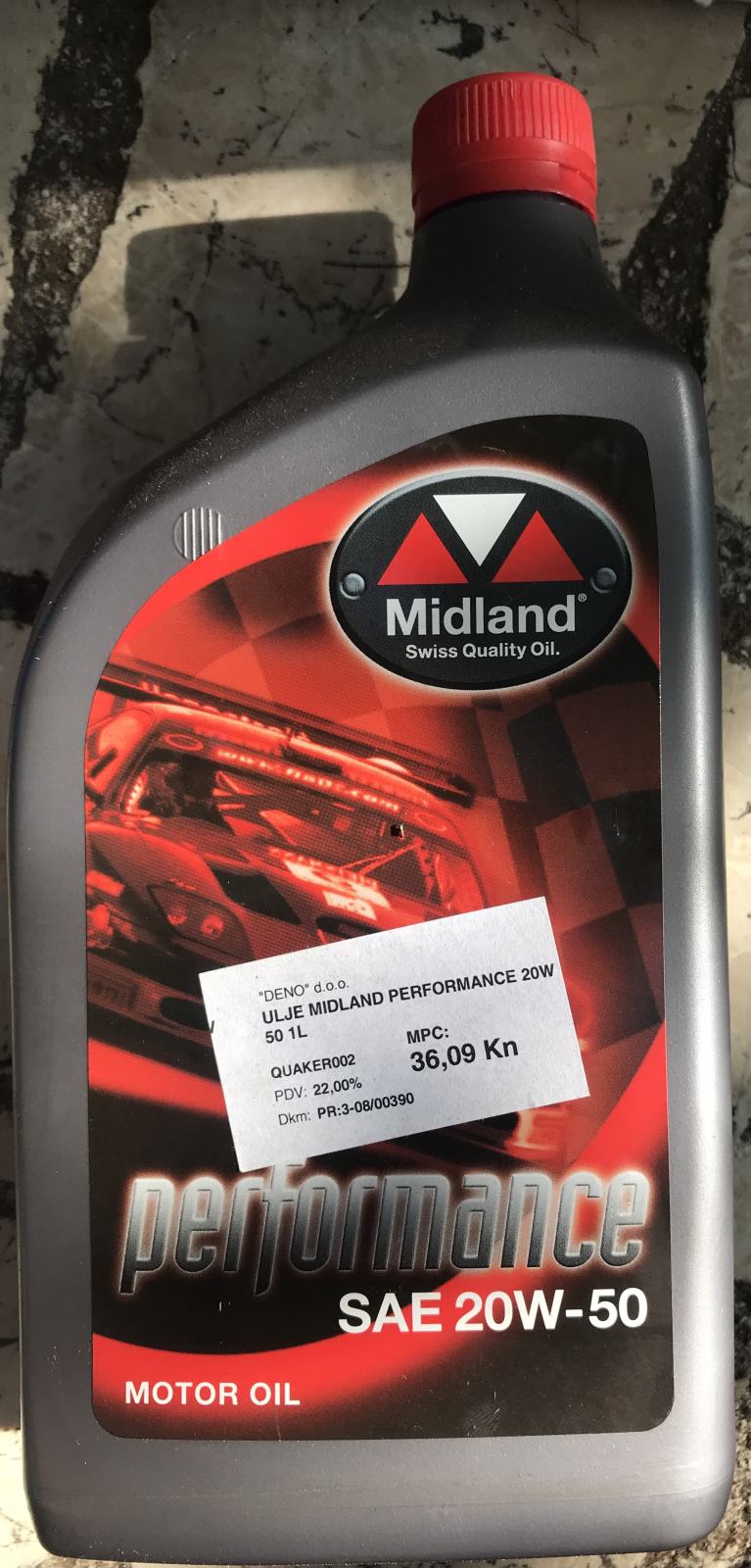 Novo neraspakirano = 1 lit = Midland Motor Oil Performance SAE 20W-50