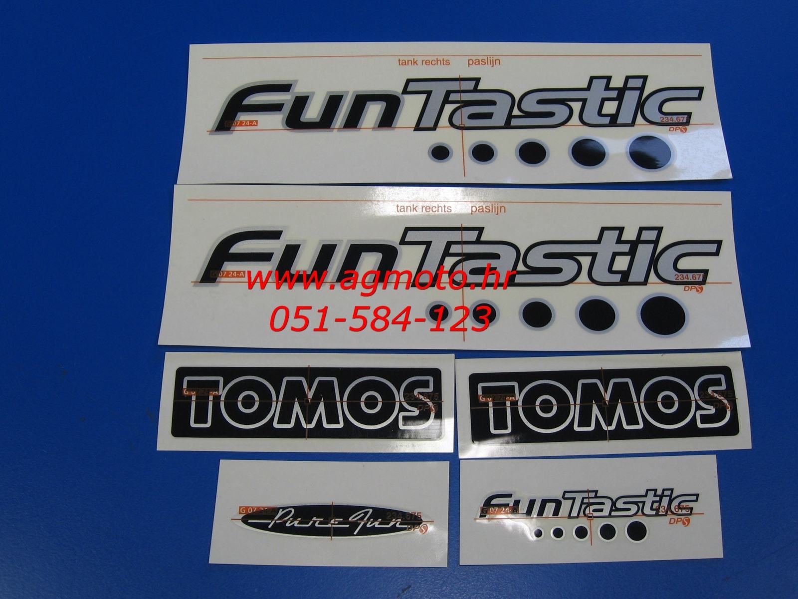 Tomos automatik FUNTASTIC naljepnice