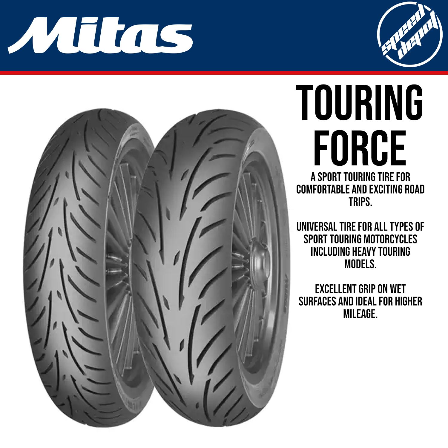 GUMA MITAS TOURING FORCE 190/50-17 (73W) TL NOVO!