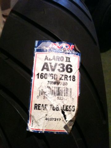 MOTO GUMA 160/60 18 AVON AZARO II AV36