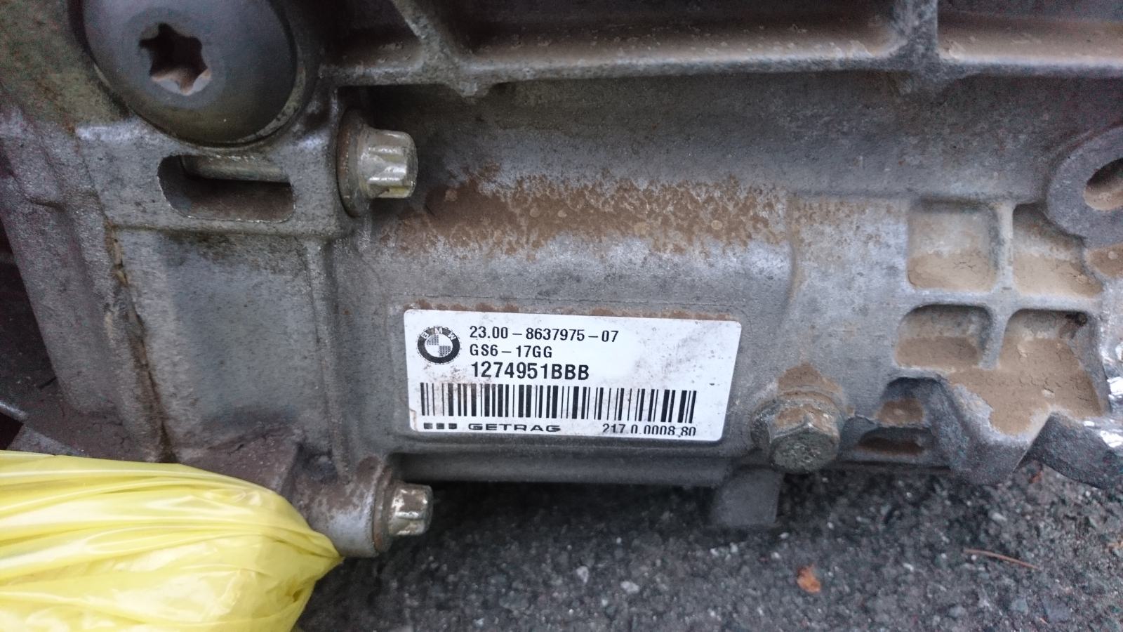BMW mjenjač, getriba, gearbox GETRAG GS6-17GG ručni 6 brzina