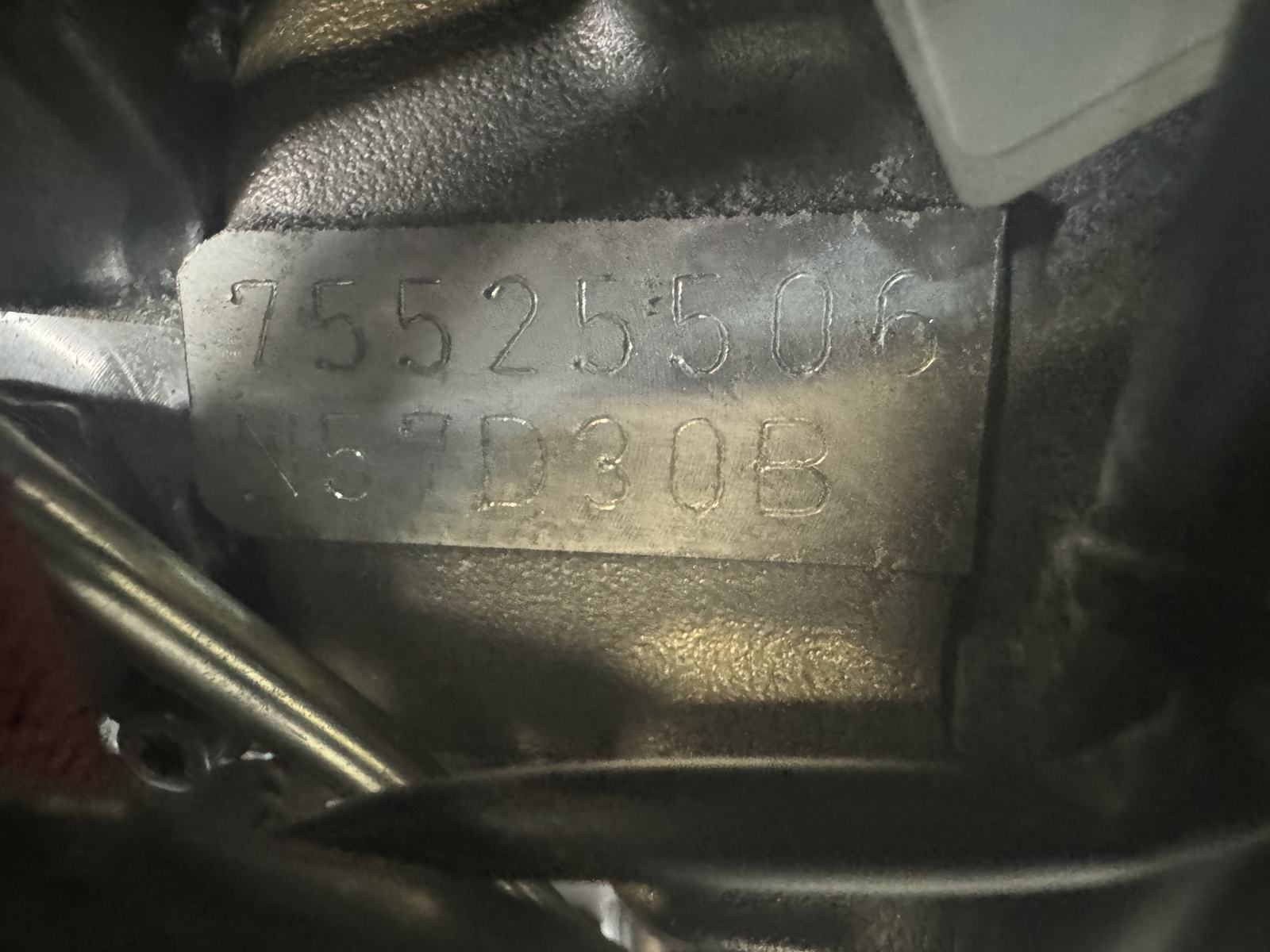 BMW za N57D30B motor, dizne s magistralom i visokotlačnom pumpom