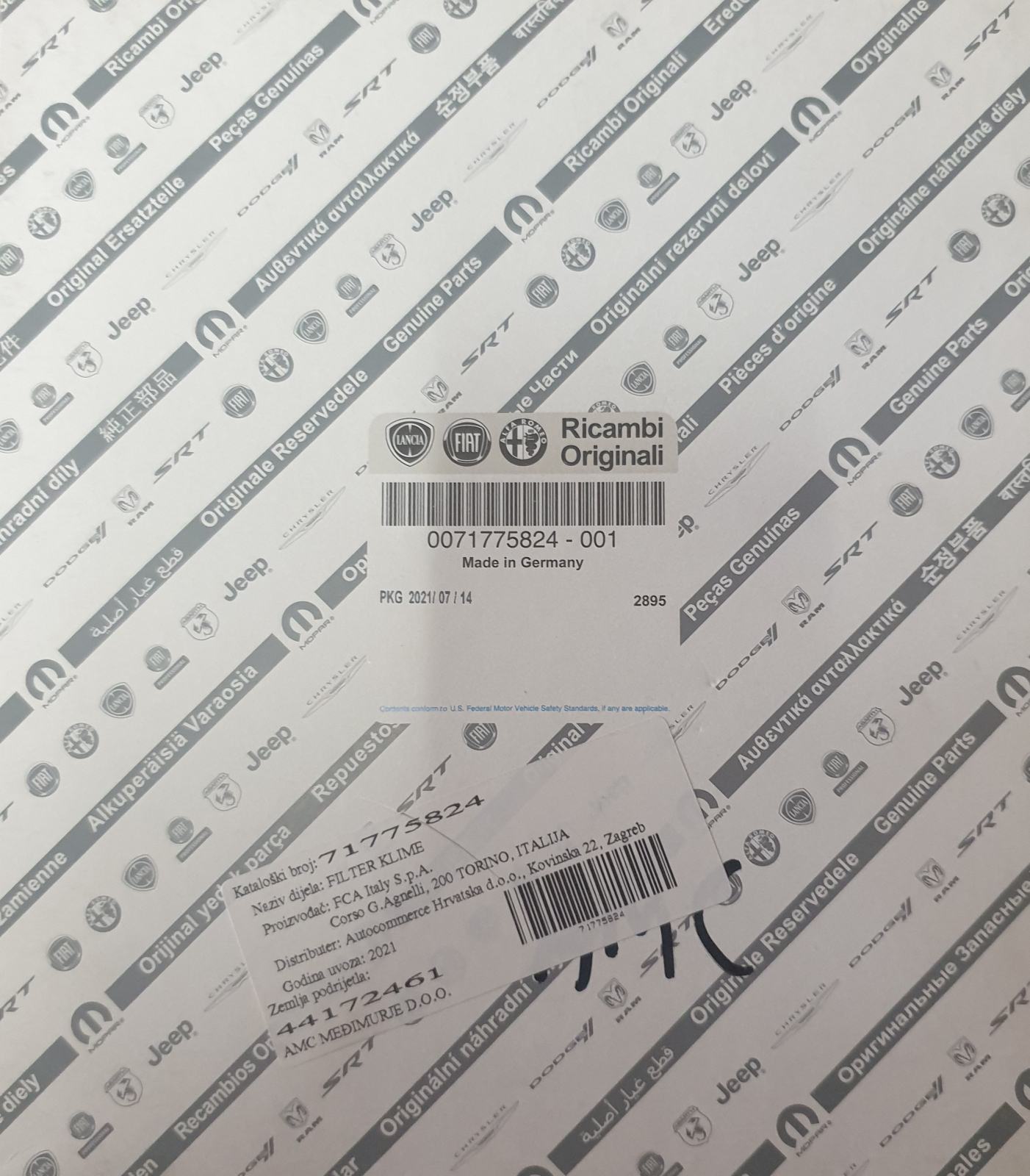 FILTER KLIME - 500X- 500L