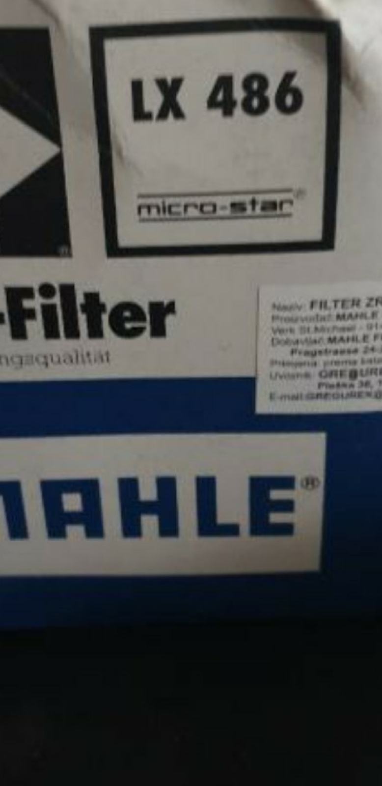 Filter zraka Mahle LX 486