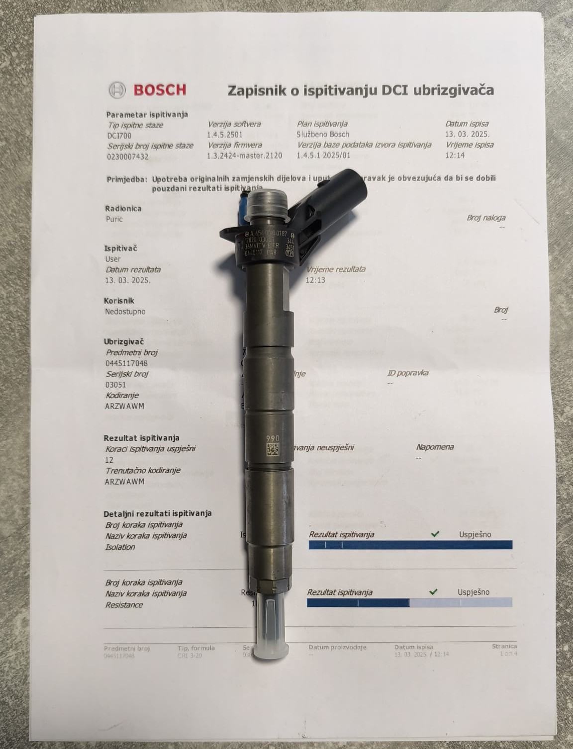 MERCEDES E W213 REPARIRANE DIZNE 2016- A 6540700187 , 0445117048