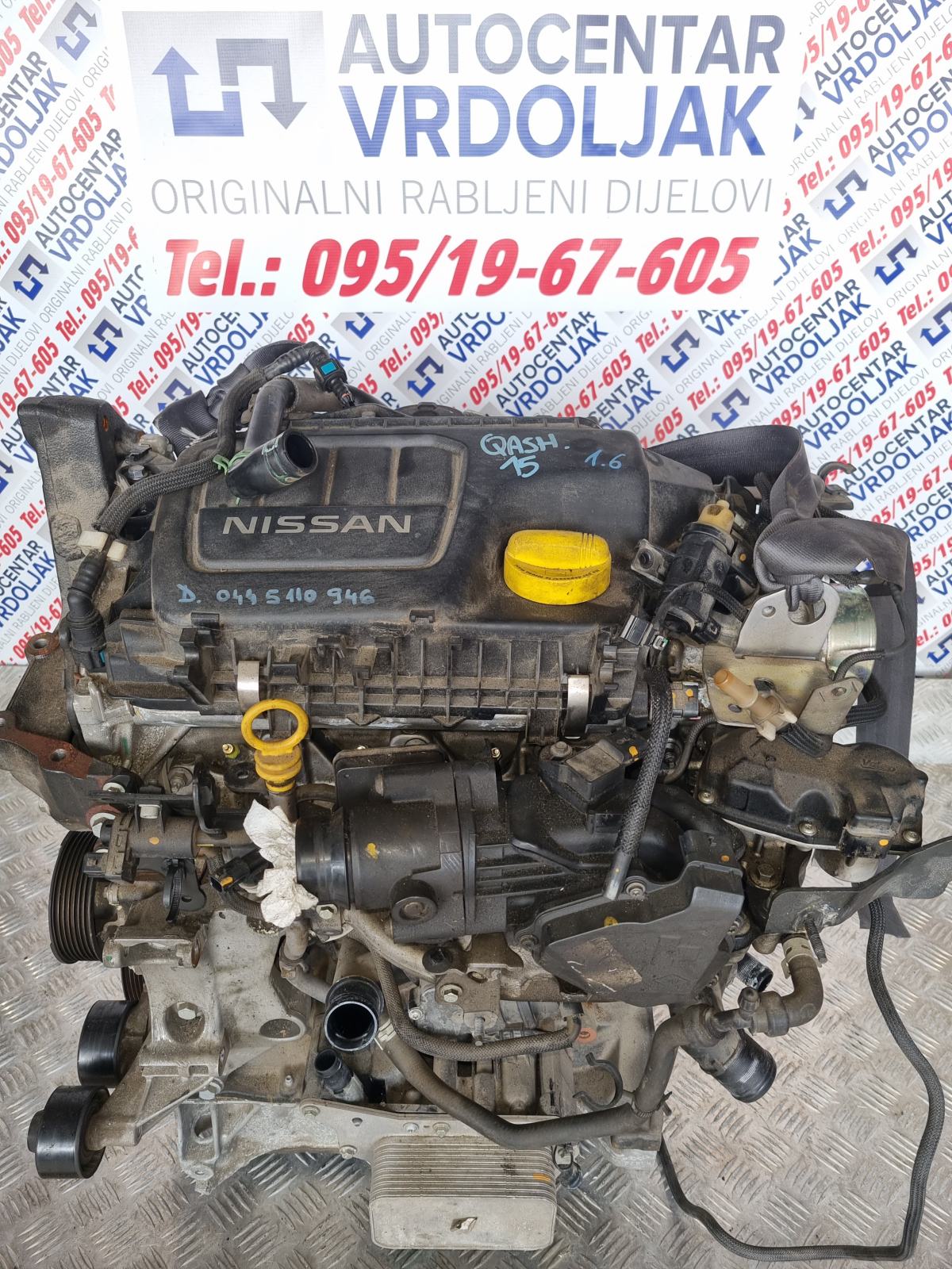 Nissan Qashqai 1.6 dci 2015/Motor R9M A410/100017125R