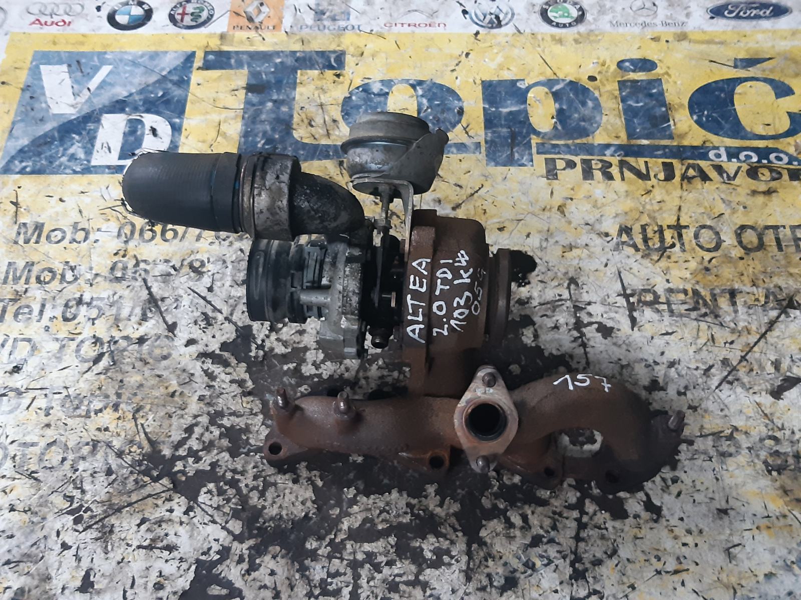TURBINA SEAT ALTEA / TURBINA AUDI / TURBINA VW / 03G253019A / GT1749VA