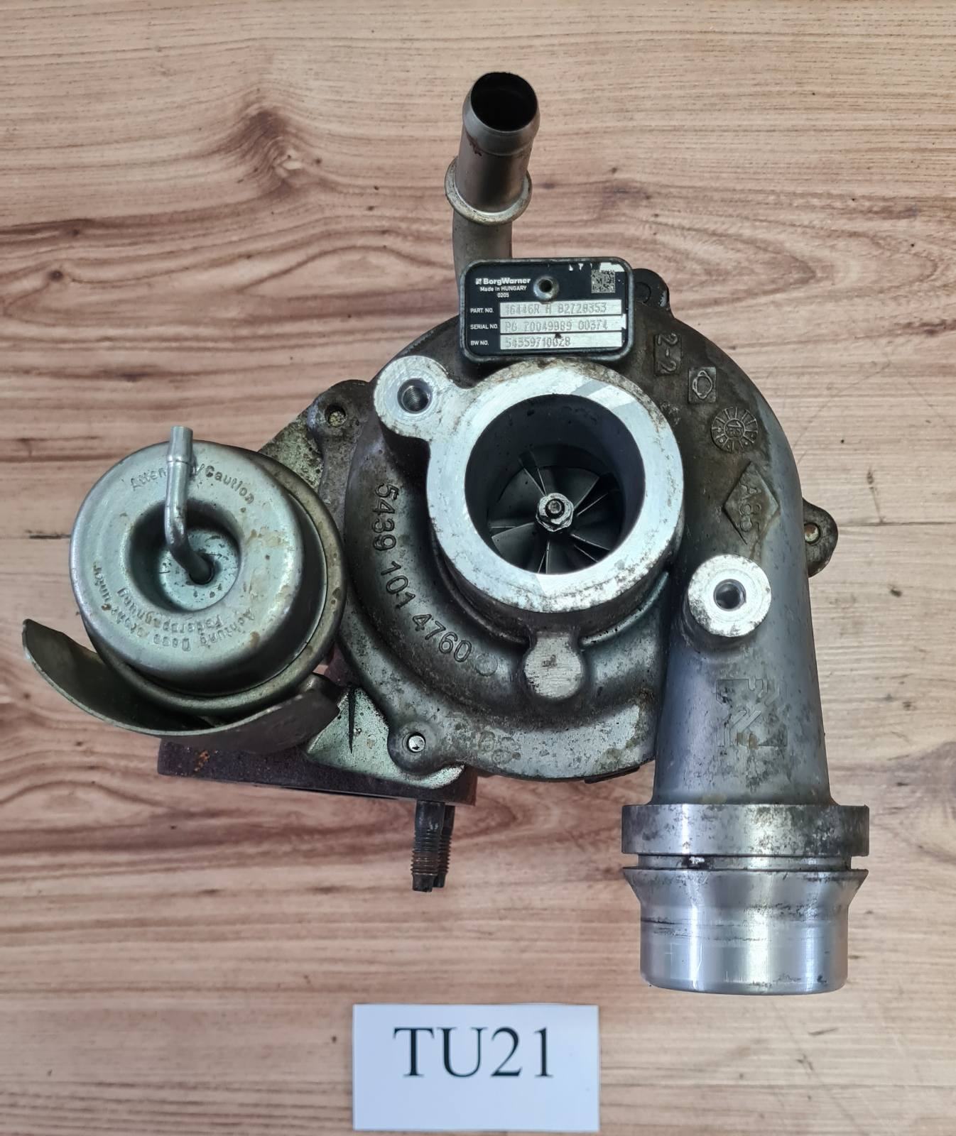TURBINA TURBO TURBOKOMPRESOR R-CLIO 1.5DCI 5KW BORGWARMER TU 21