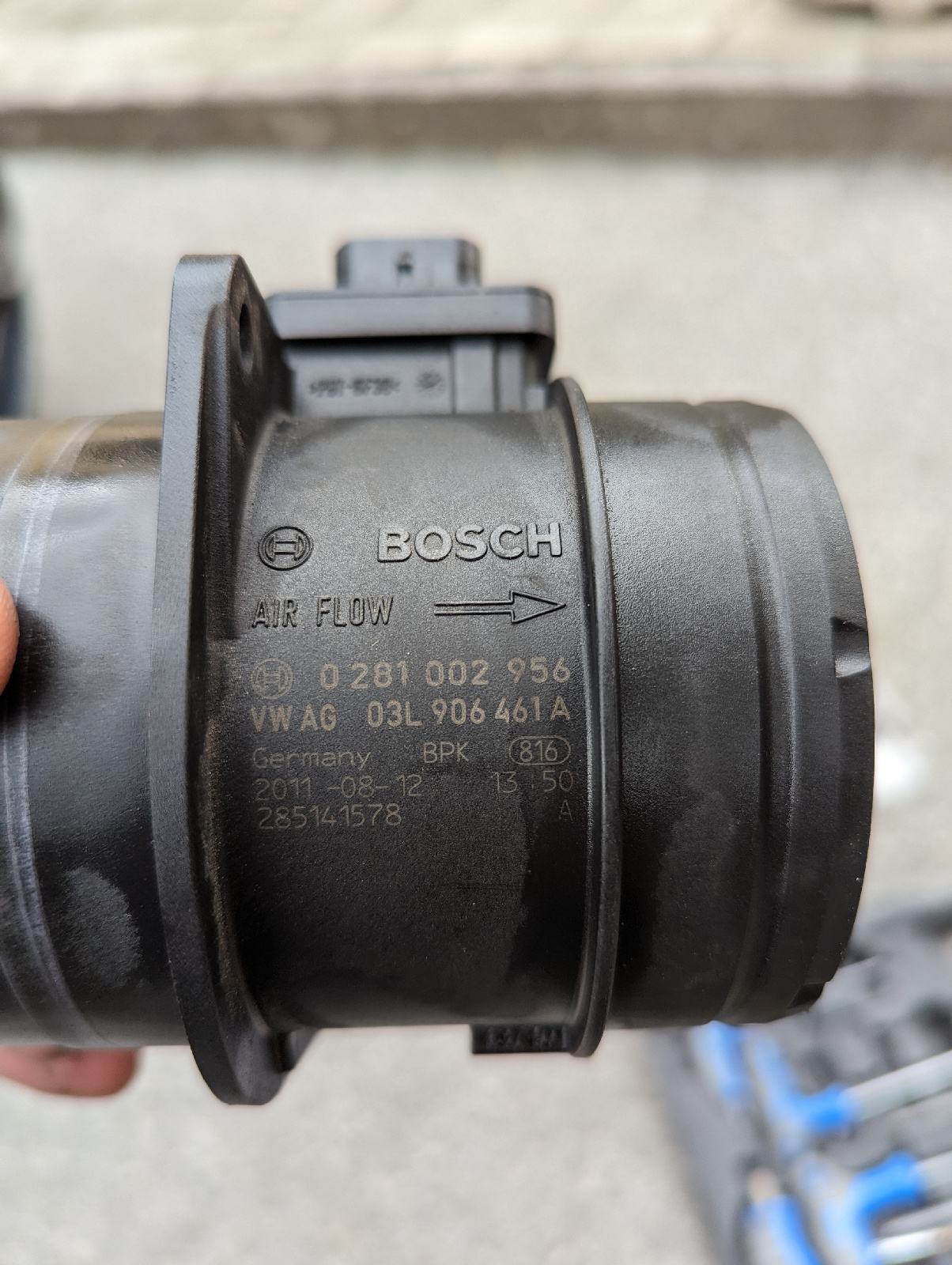 VW SENZOR PROTOKA ZRAKA 03L906461A 0281002956