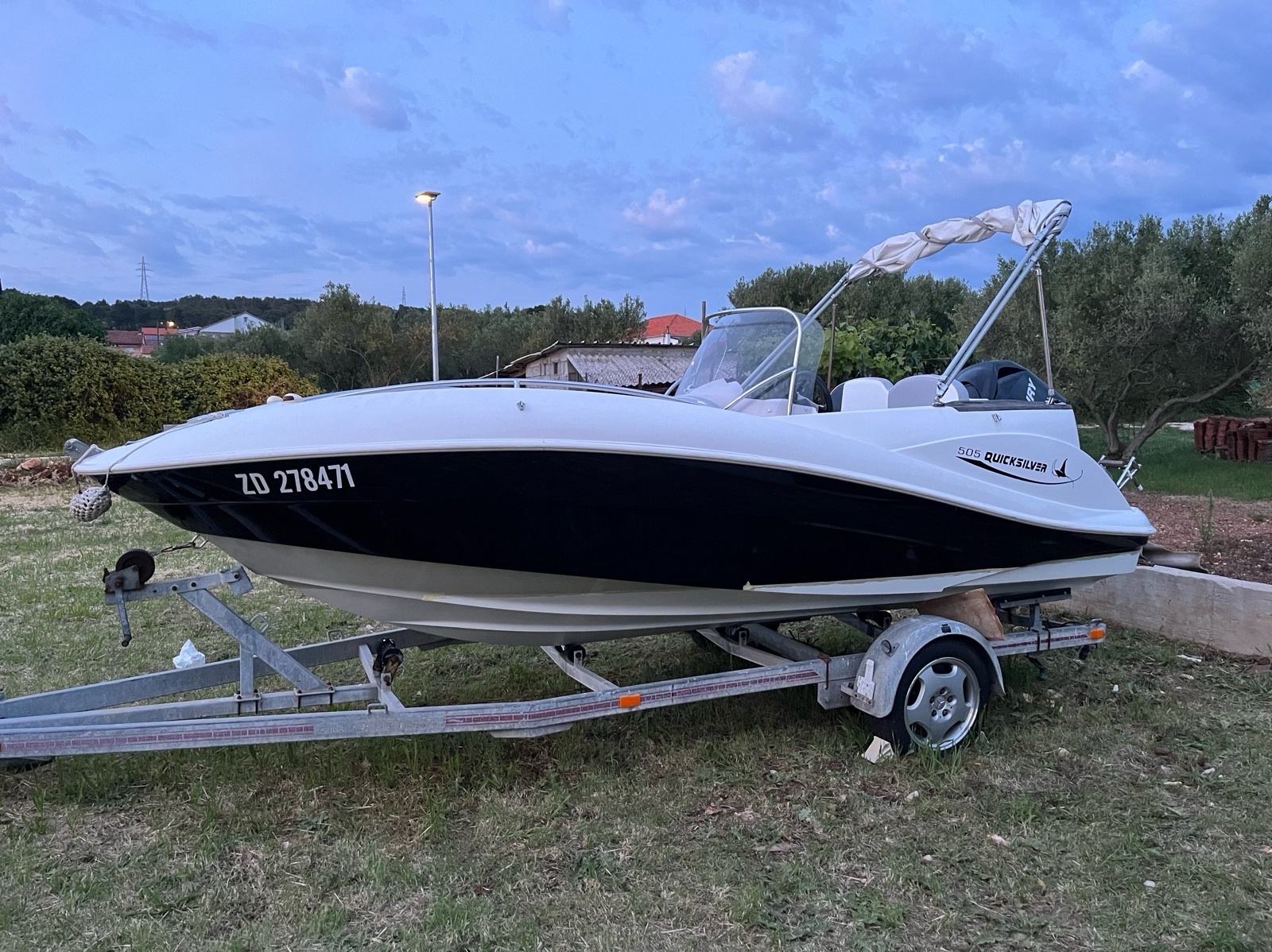 Quicksilver 505 commander, Mercury 80 4t 307 sati rada+trailer 1500kg
