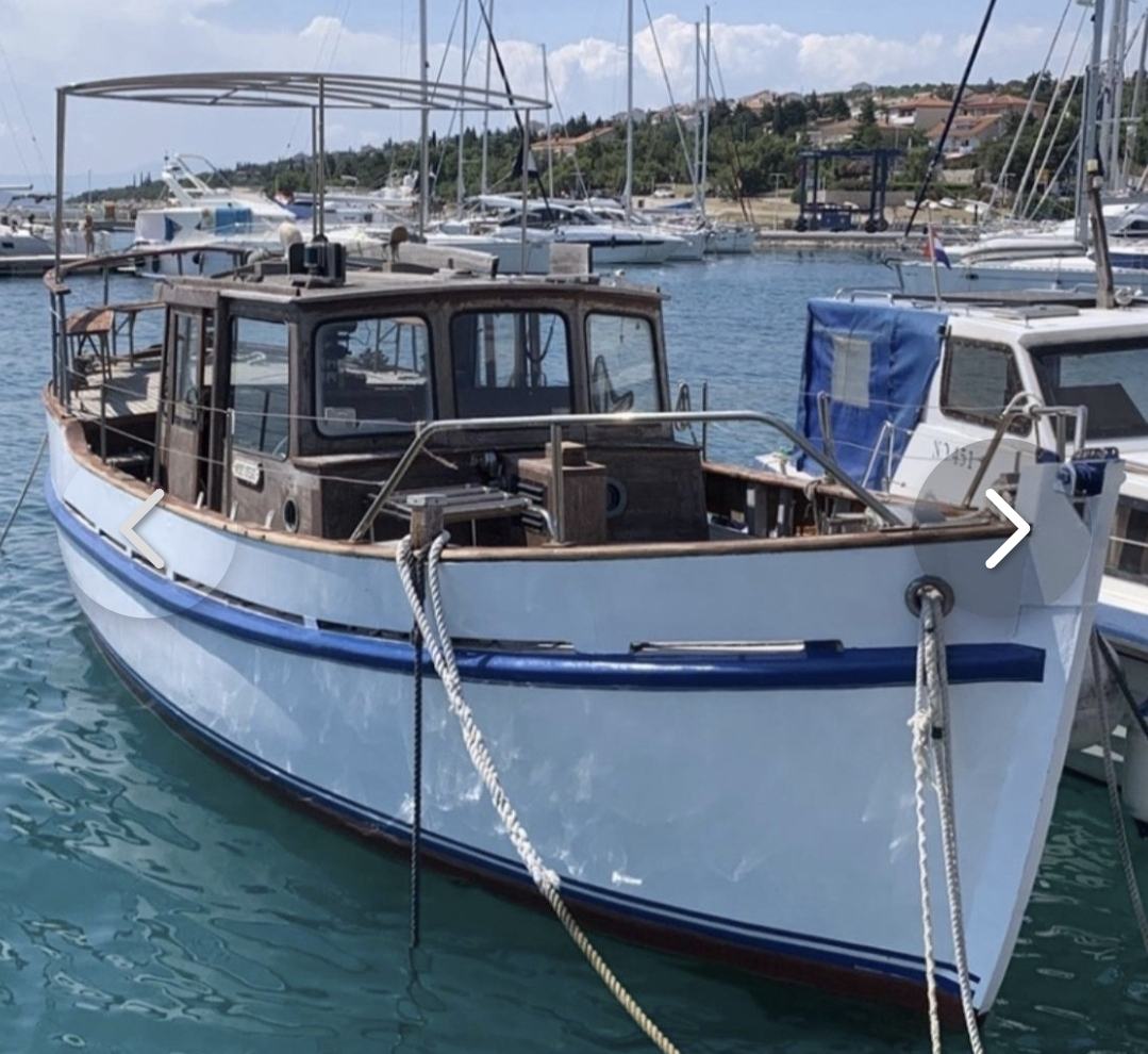 Drveni-plastificirani skandinavski brod 10m