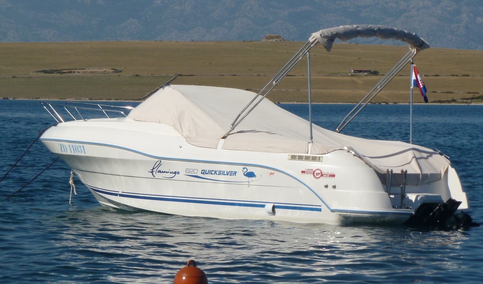 Quicksilver 620 Flamingo 2006 god.Prikolica Torbarina Garmin 421s