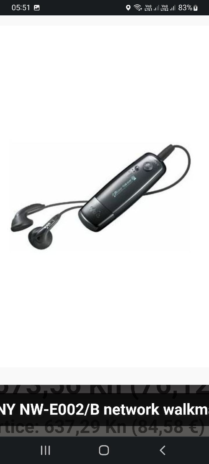 MP4 PLAYER SOUND SPEAKER SONY NOVO POPUST 40%