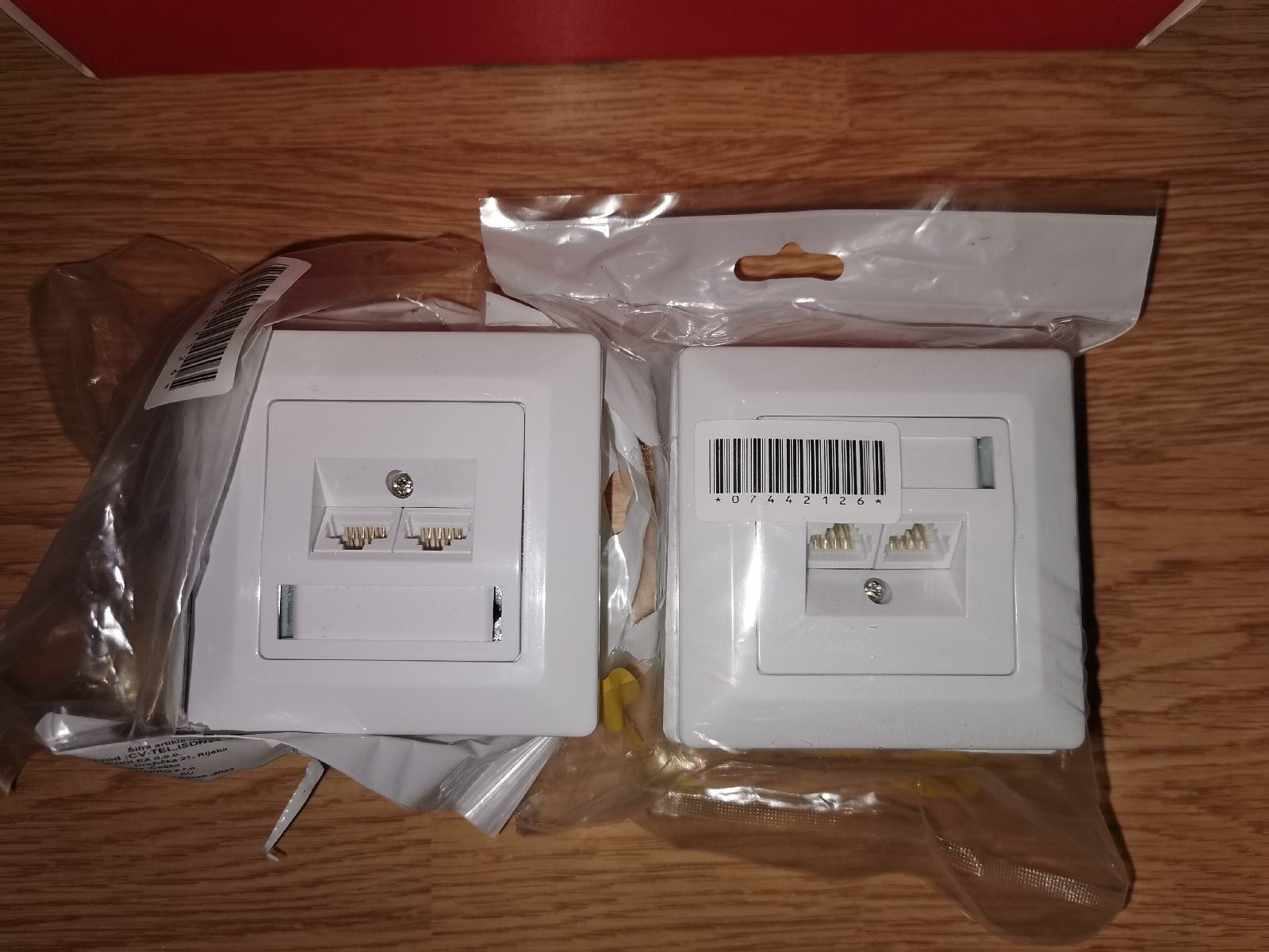 NOVO 2x UTP cat5e ženska utičnica Ethernet