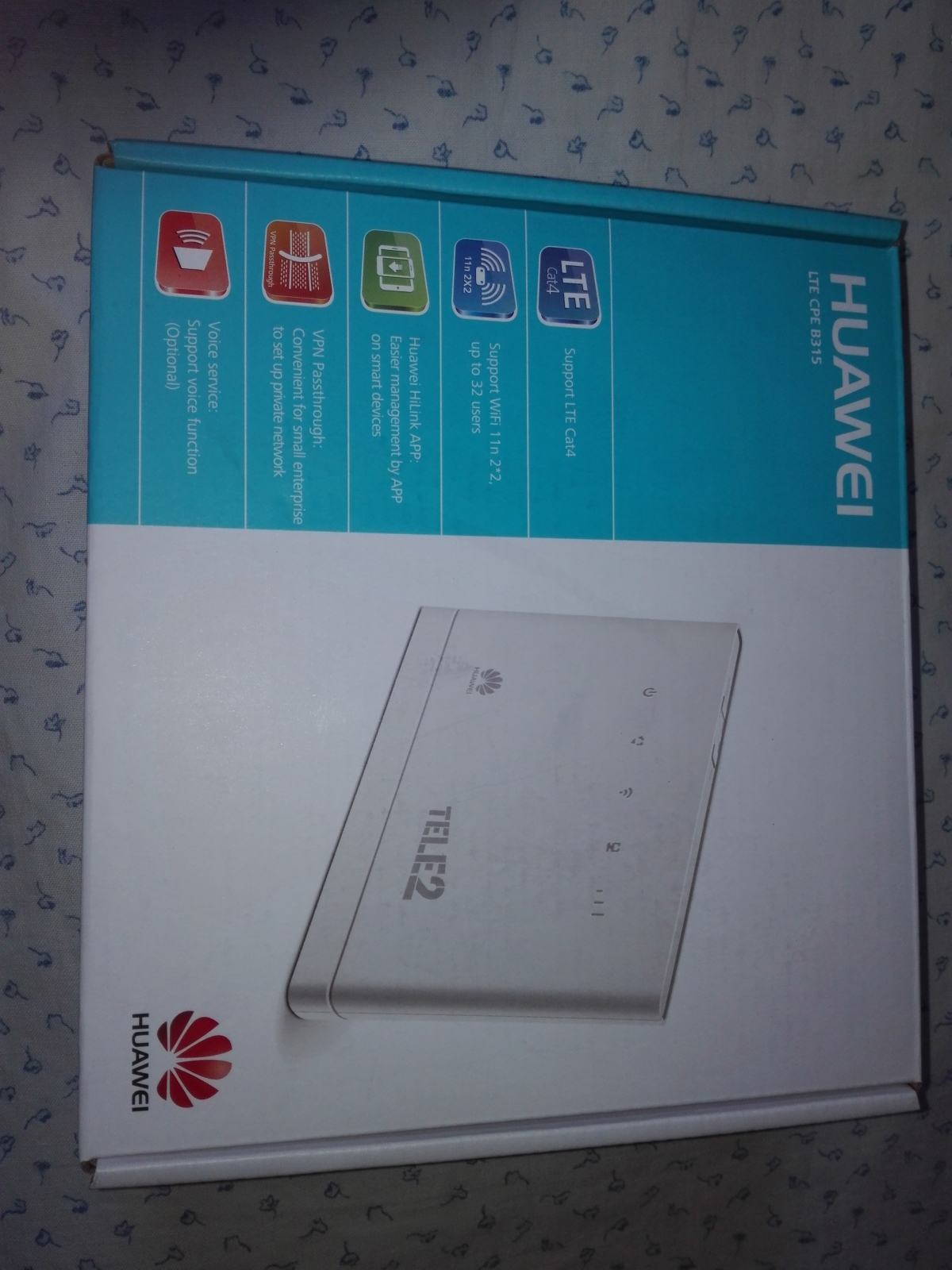 Huawei B315s-22 WiFi CAT4 router TELE 2