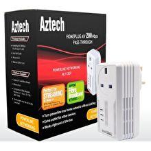 Powerline adapter Aztech HL110EP(A) 200Mbps