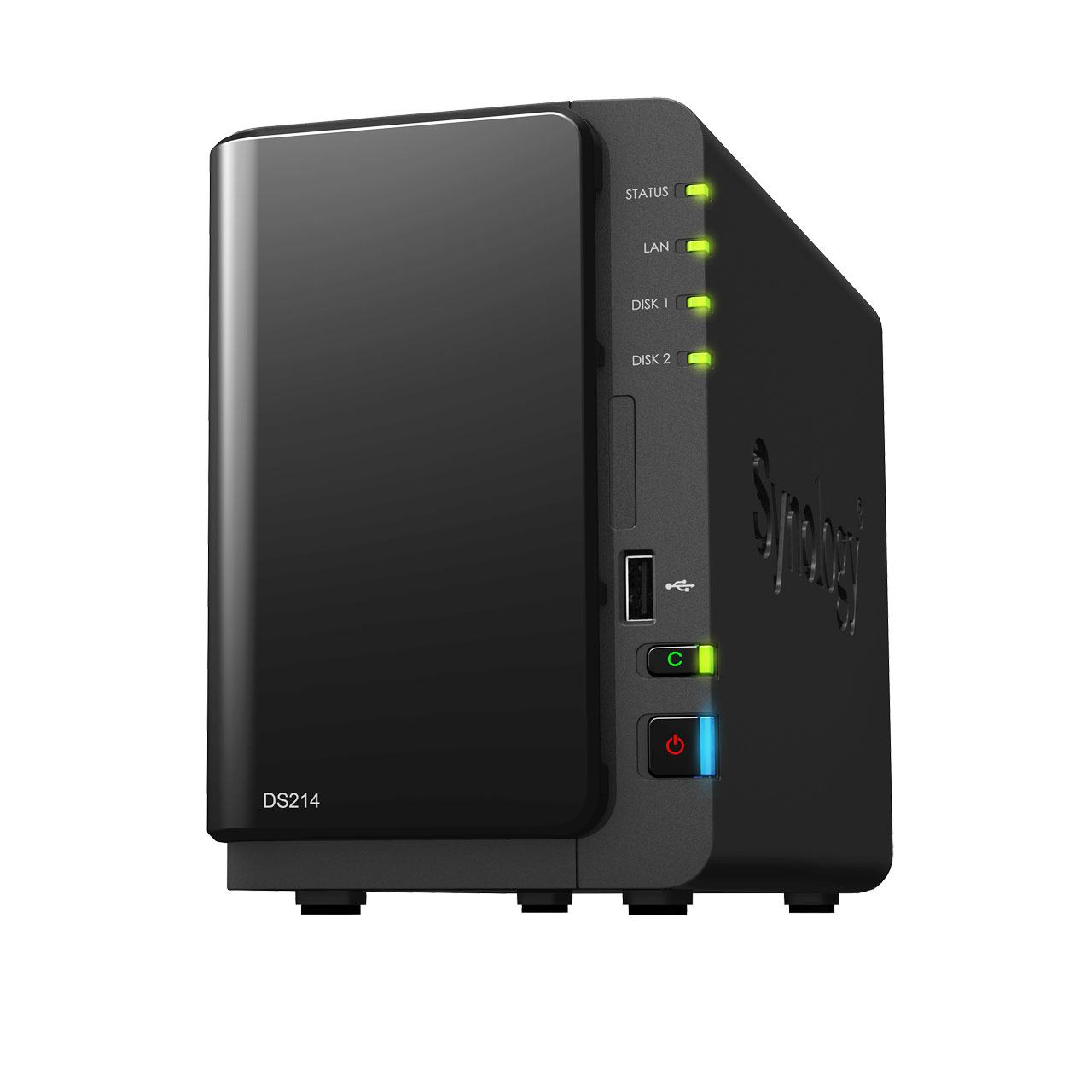 Synology DS214 NAS server, nov nekorišten i WD RED 2 x 3TB