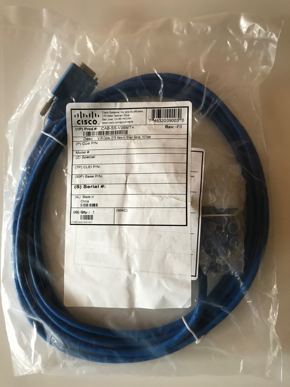 V.35 Cable, DTE Male to Smart Serial