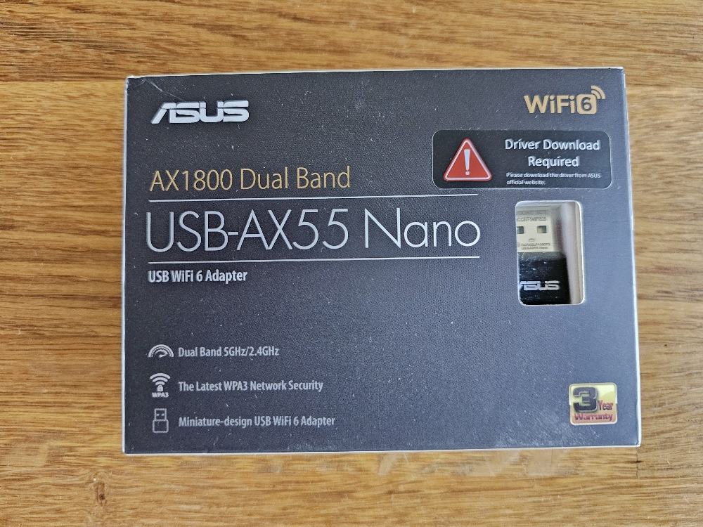 Asus USB-AX55 nano AX1800 Dual Band WiFi 6 USB adapter