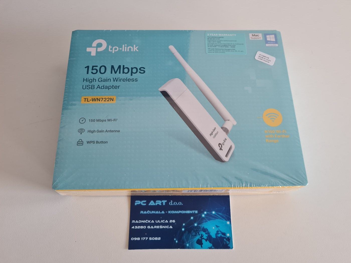 Mrežni adapter TP-Link TL-WN722N, WIFI - Novo / Račun / R1