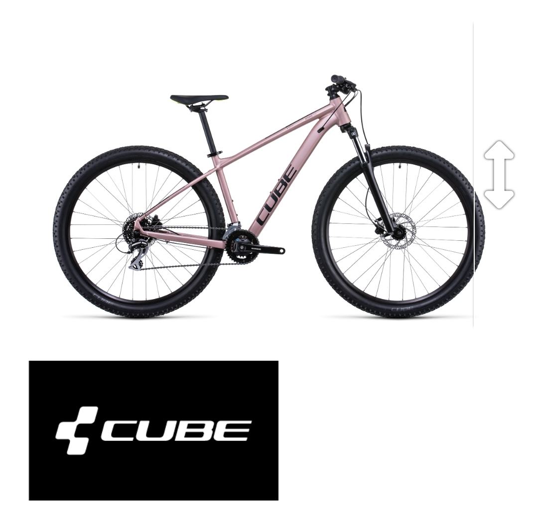 Bicikl cube access ws eaz blushmetallicn flashyellow 2022 18 bicikl