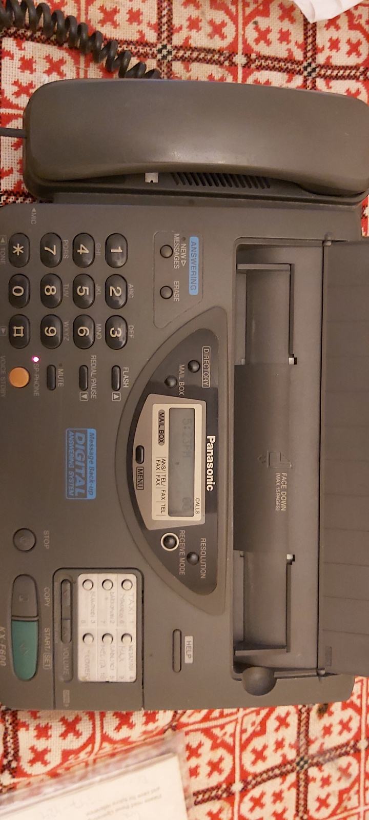FAX PANASONIC KX F600BX