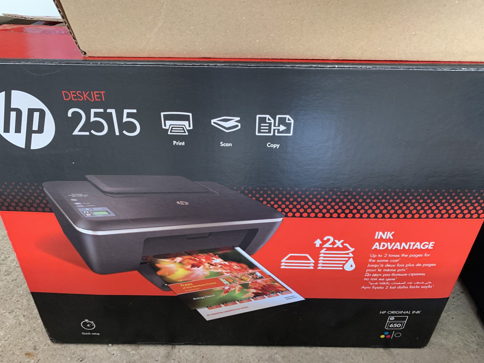 HP DeskJet 2515 printer/skener/kopirka sa 3 nova tonera prodajem