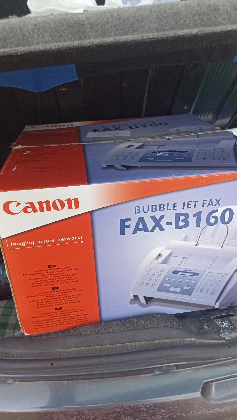 Printer/fax Canon Bubble Jet Fax B160 – NOV, nekorišten