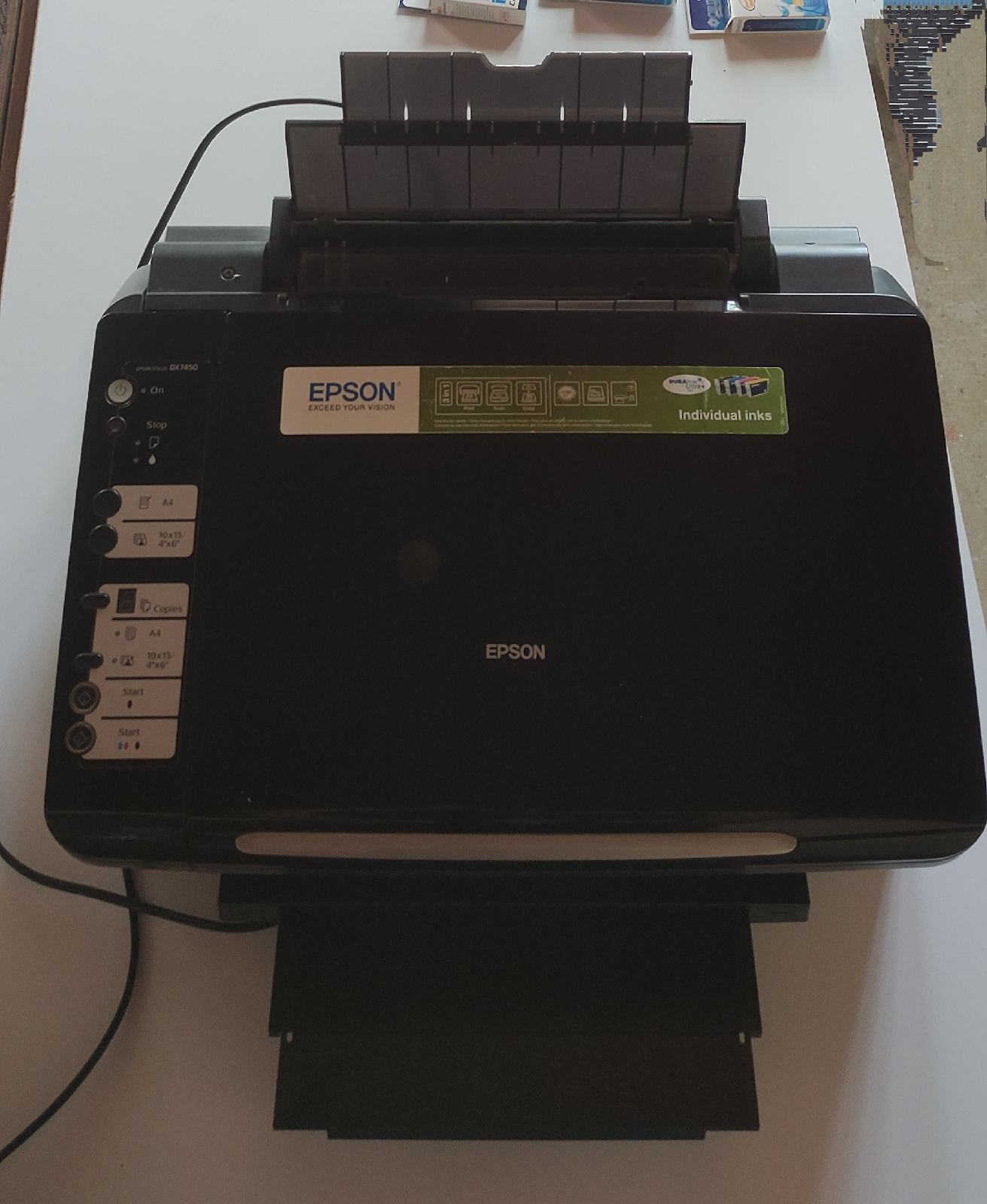 Printer i skener Epson Stylus DX7450 + 2 seta novih tinti