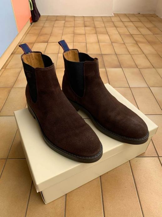 Gant elegantne muške cipele,br 44,original, kao nove,100% brušena koža