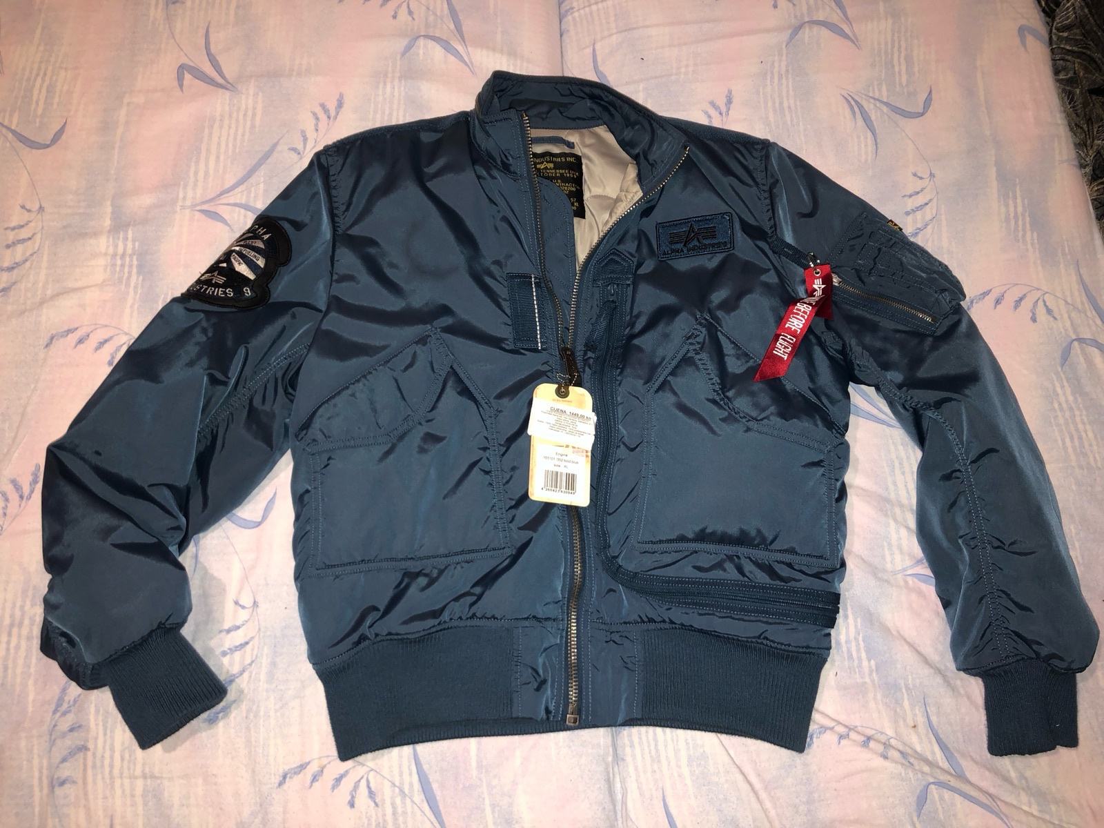 Alpha industries Engine bold blue jakna XL