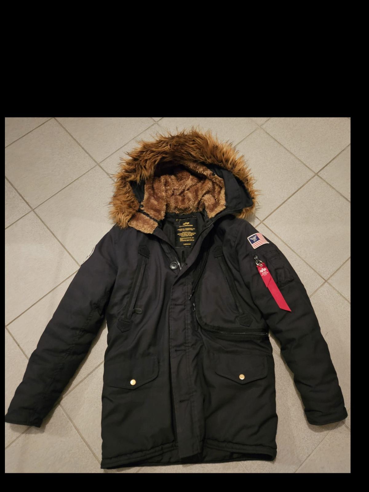 ALPHA INDUSTRIES JAKNA /PARKA POLAR Black _ veličina M