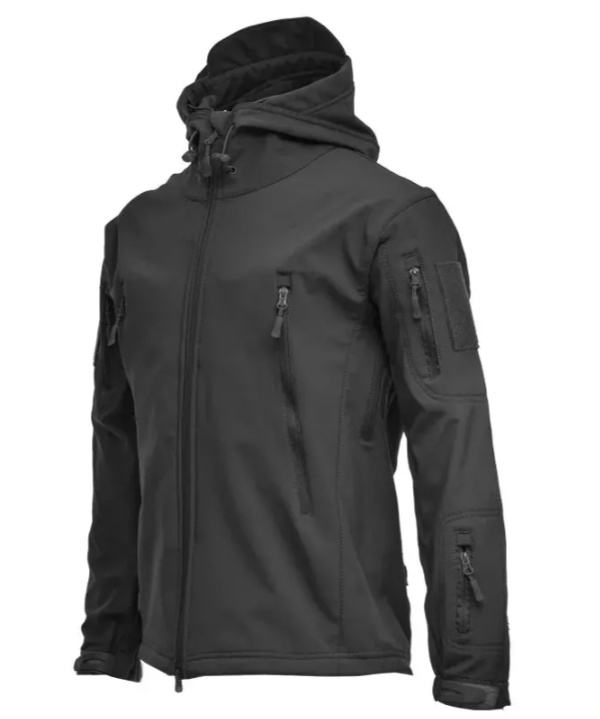 Muška crna softshell jakna