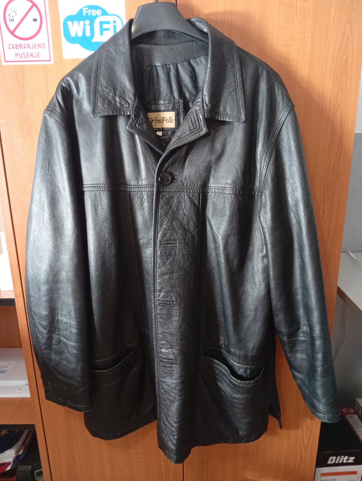 Muški kožni sako br. 50 Made in Italy