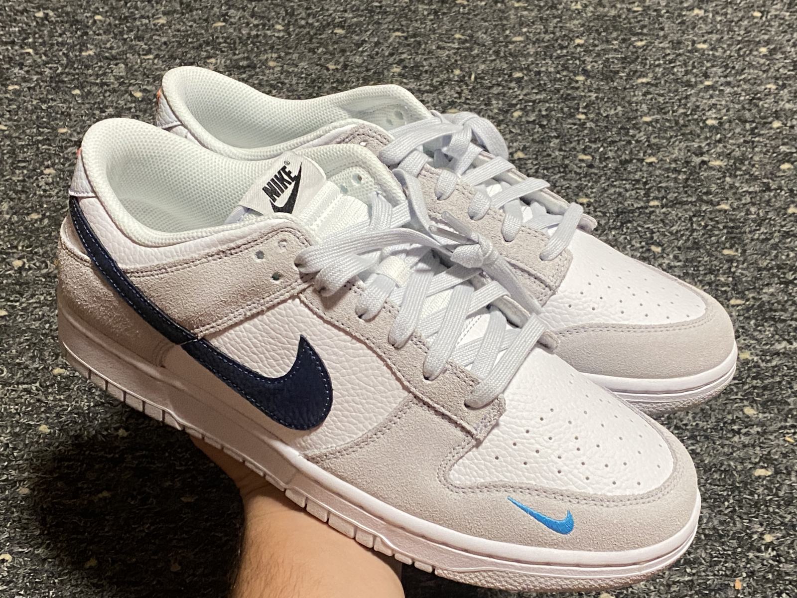 Nike Dunk Low Mini Swoosh Grey