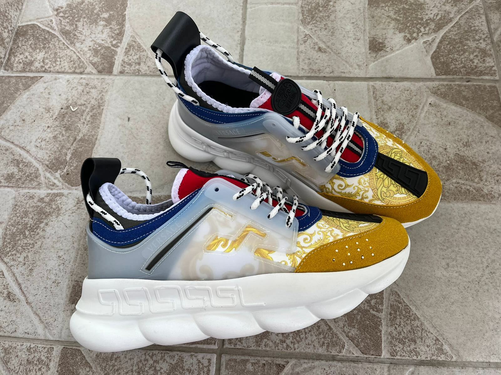 Versace Chain Reaction Muške Kožne Tenisice