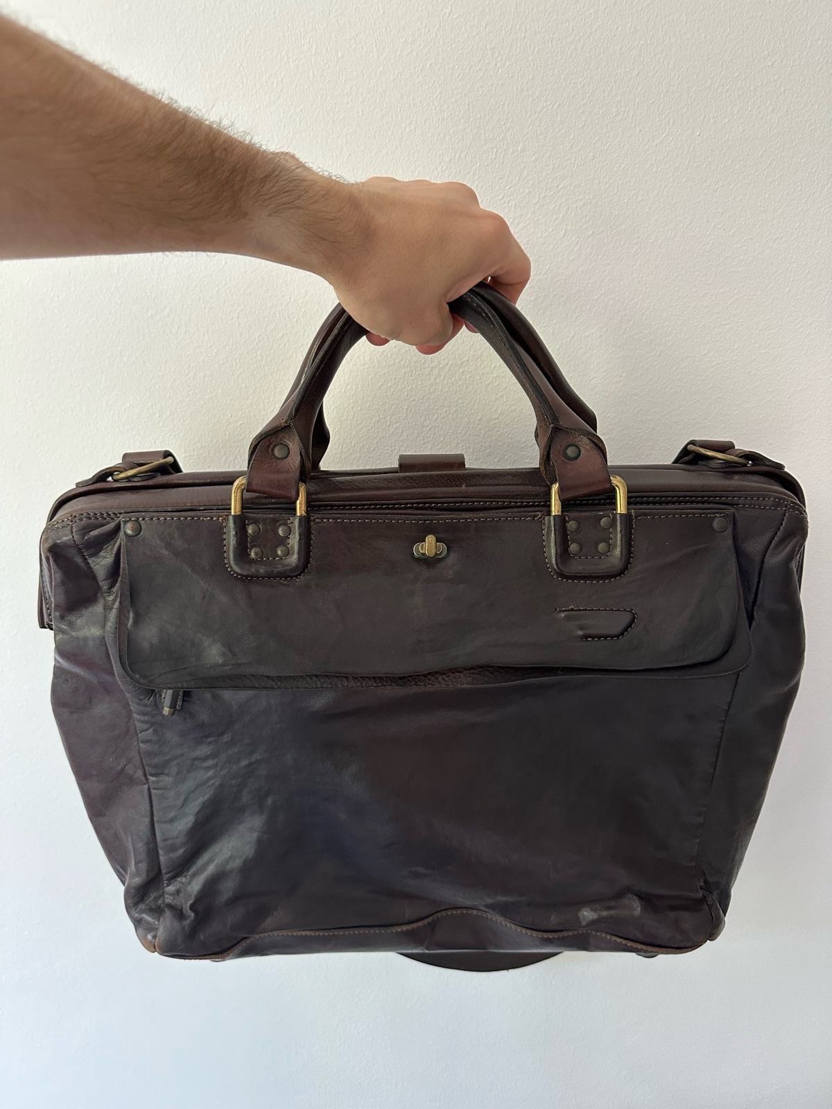 Diesel vintage kožna torba - aktovka