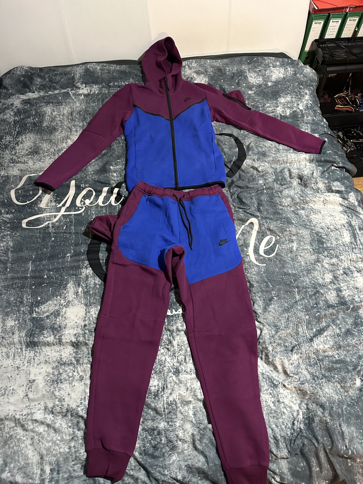 Nike Tech Fleece Purple Blue vel S